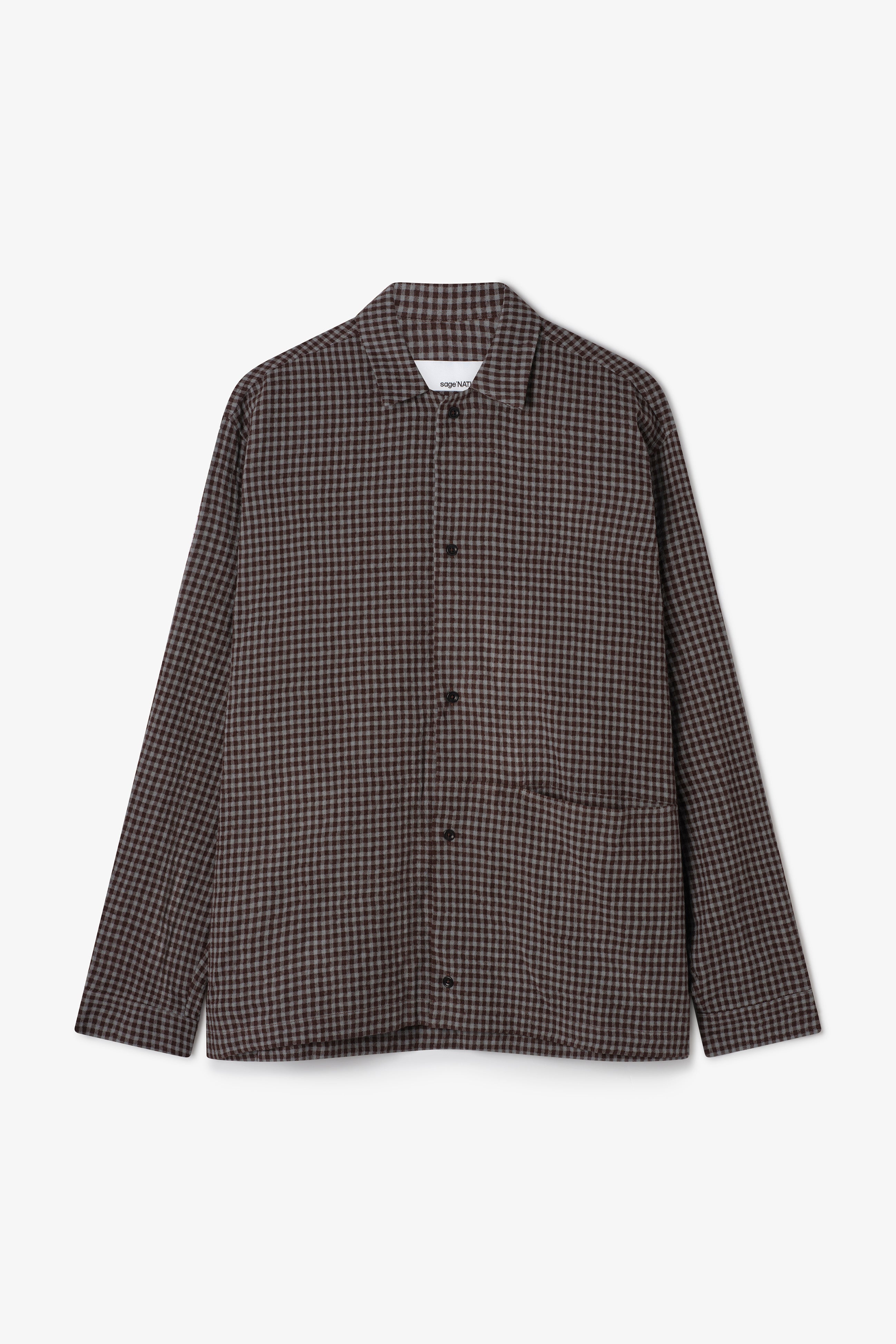 Siesta Shirt - Mint Gingham Check – SAGE NATION